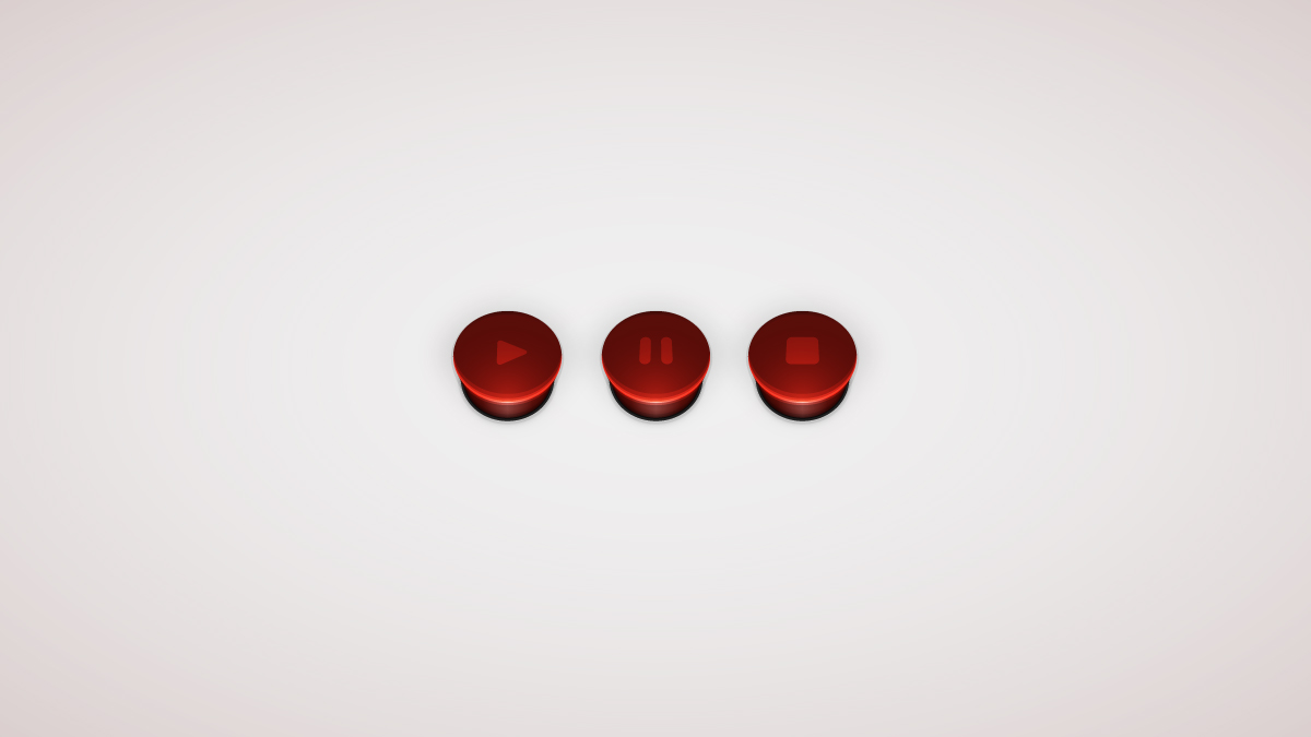 How To Create A Set Of 3D Player Buttons In Adobe Illustrator