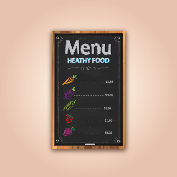 Create A Chalkboard Menu In Adobe Illustrator Vector Cove